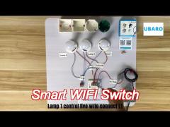 Estándar UE/Reino Unido 2Gang Tuya Smart WI-FI Switch para Alexa Alice Control de voz y aplicación Panel de vidrio templado gris