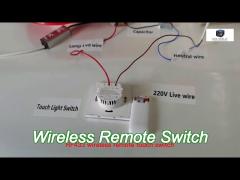 2gang Paste Switch 86*86*12mm Smart Home RF 433.92MHZ Conmutador remoto con distancia de transmisión de 3-50 pies