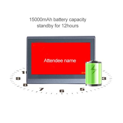 Cina Schermo di visualizzazione LCD a 7 pollici elettronico parteggiato doppio della carta di nome di DC12V in vendita