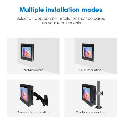 China 10.1 Zoll eingebettetes Touch Panel PC 12-36V Eingangsspannung 32G/64G/128G/256G SSD-Speicher zu verkaufen