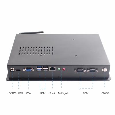 China 10.1 Inch Industrial Grade Embedded PC With 32GB Storage And 12-36V Input Voltage for sale