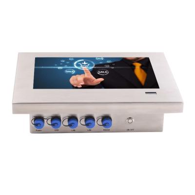 China Waterdicht roestvrij staalpaneel pc met capacitieve/resistieve touchscreen voor Windows 7/10 Te koop