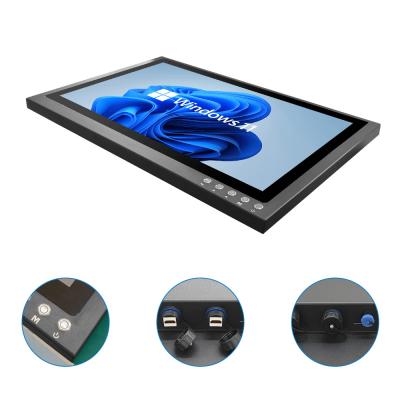 China Schwarzer wasserdichter LCD-Monitor aus Edelstahl mit Helligkeit 1000-1500Nits und VESA-Wandmontage/Yoke-Installation zu verkaufen