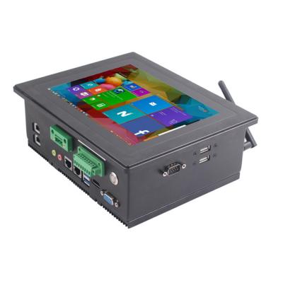 Cina pannello di tocco industriale dell'incastonatura di alluminio 8Inch 4xRJ45 in vendita