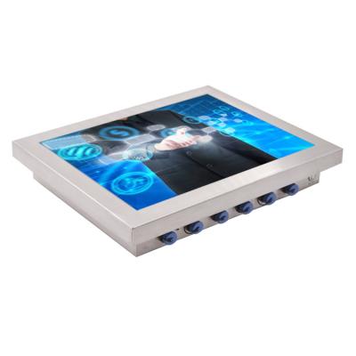 China 1.5mm SS Waterproof Panel PC , 1000nits Fanless Industrial Computer for sale