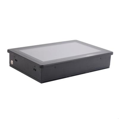 China vandalproof glass Intel J1900 Linux Touch Panel PC for sale