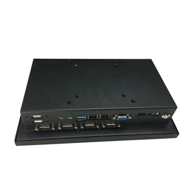 Cina 2xRj45 tutto in un industriale, cassa del metallo del pc del pannello 4xRS232 10 in vendita