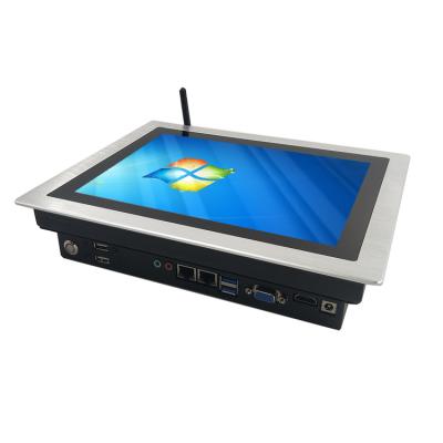 China 10.4 Inch 3mm Bezel Fanless Touch Panel Pc With RS485 RS232 for sale