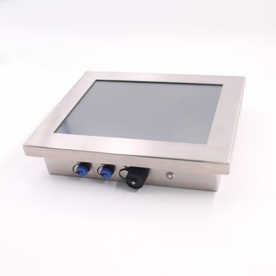 China Waterdichte LCD Monitor 1.5mm SS 12 Duim 5 Draden VESA Hole IP65 HDMI Te koop
