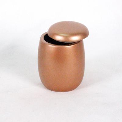 China Gold Fireplace Cylinder Can Candle Holders Radiation-Proof For Soy Bean Wax for sale