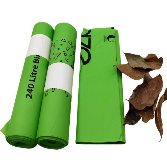 en13432 corn starch based wholesale biodegradable 100% compostable bags on roll