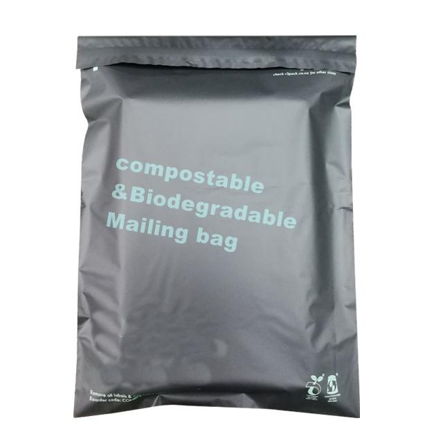 custom printed cornstarch made biodegradable compostable eco plastic mailing bags
