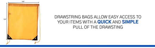 dimensions cinch bag