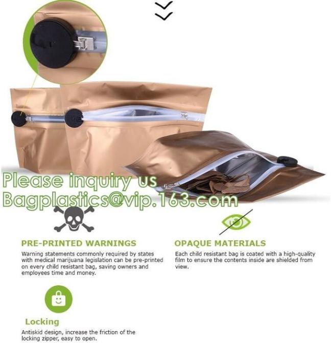 smell proof zipper plastic cookie mylar childproof jokes up customized zipper children resistant airtight runtz peva bag