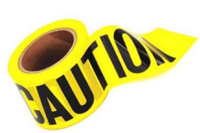 Cinta amonestadora de la precaución, precaución de cuidado estática de la cinta PE de la precaución de la área delicada