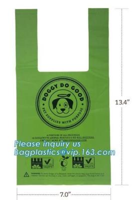 China Unscented Wastebasket Liners Eco-friendly Pet clean bone shape dog poop bag pet waste bag dispenser dog waste bag for sale