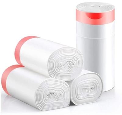 China Eco pack Drawstring Wastebasket Bin Liners Bags Biodegradable Compostable Vest Shopping Bags For Vegetables And Fruits for sale