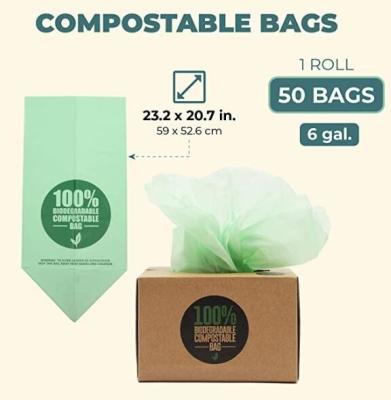 China 100% Environment Friendly Compostable Cornstarch Garbage Bags, GUARANTEED LOWEST PRICE! Eco-Friendly Plastic Bag, 100 % for sale