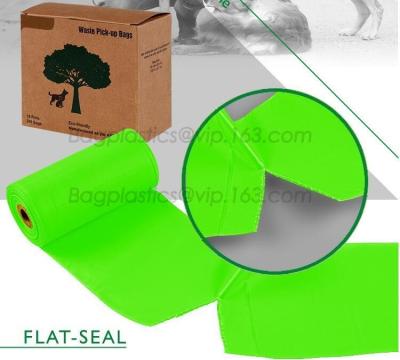 China Unscented, Leak-Proof, Earth-Friendly Dog Waste Bag Poop Bags Custom Printed Wholesale Biodegradable Pet Dog Poop Bag for sale