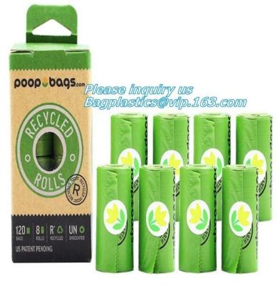 Maicena Compostables, bolsos abonablees favorables al medio ambiente del impulso del animal doméstico del perro de Unscented, prueba del bolso del impulso del perro del escape del sello de la estrella