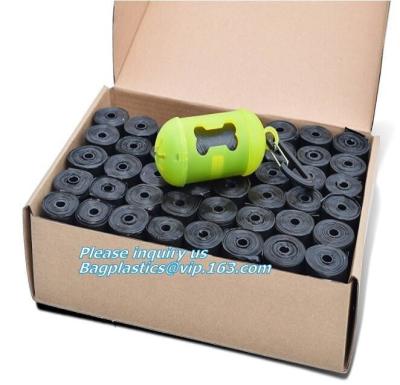 La tierra 4 Rolls amistosos rellena impulso abonable del bolso de perrito, eco abonable grueso y hermético estupendo del almidón de maíz bio