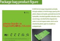 China 100% Biodegradable Disposable Compostable Garbage Bag, Biodegradable Kitchen Bin Liner Compostable Flat Trash Bag On Rol for sale