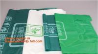 China 100% Biodegradable Disposable Compostable Garbage Bag, Biodegradable Kitchen Bin Liner Compostable Flat Trash Bag On Rol for sale