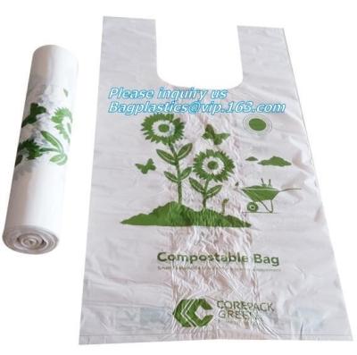 China 100% Biodegradable plant-based shopping bag, charity donation bags for cloths packing, fully biodegradable compostable P for sale