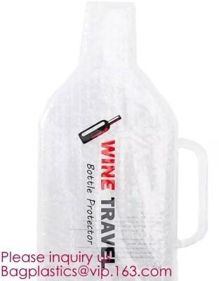 China Reusable protector cover holder bag,protector plastic bubble bags for wine bottles wine bottle cover, BIODEGRADALE, ECO for sale