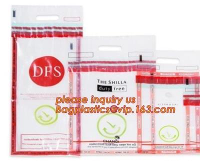 China bolso de encargo del correo de los sobres del dinero bancario del plástico de la prueba del rasgón del pisón del logotipo, bolso de la seguridad/bolsos plásticos impresos de la seguridad para M en venta
