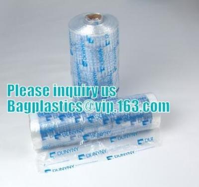 China Clear Polythene 21x4x54'',0.8mil Dry Cleaning Bags and Perforated Plastic Bags on Roll with Custom Printing for Laundry for sale