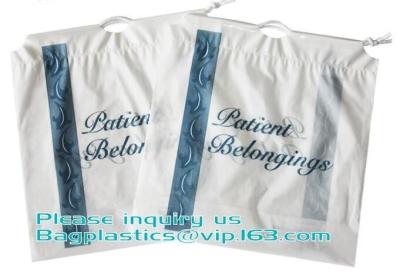 China Biodegradable Drawstring Patient Belongings Bag,Manufacturer of Patient Belonging Bag with Rigid Handle OEM Available for sale