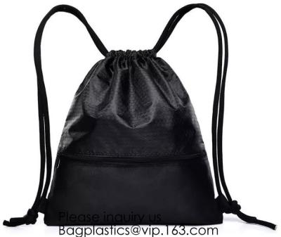 China Multicolor Drawstring Backpack Bags Sports Cinch Sack String Backpack Storage Bags For Gym Traveling Backpack Drawstring for sale