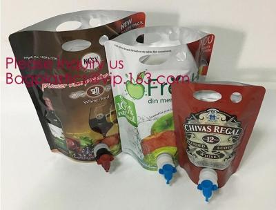 China Wine Juice Bag in box packaging 3l 5l 10l plastic wine bags,Fruit Juice Beverage Syrup Wine Bag In Box With Valve bageas for sale