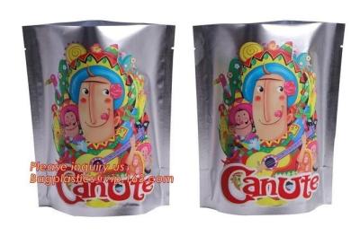 China Matte finish 250g 500g metalized foil k stand up packaging bag for dry fruits packaging pouch,Metalized foil fish for sale