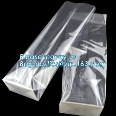 China polypropylene Crystal Clear Cello Bags flat square block bottom opp bag,candy opp square bottom cello bag bagease packag for sale