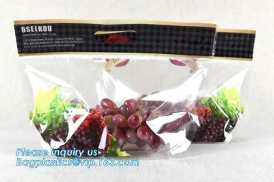 China Custom colorful printed slider ldpe k bag, stand up slider zipper export pe grapes bag, zipper lock freezer storag for sale
