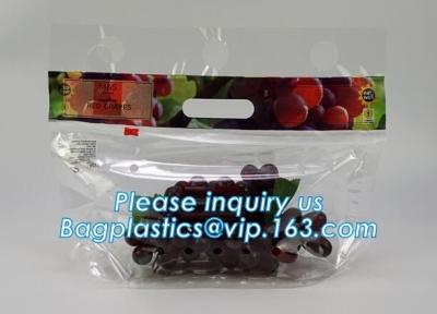 China frosted reclosable zipper plastic bags with slider k, round bottom slider grape bag/table grape bag used in graper for sale