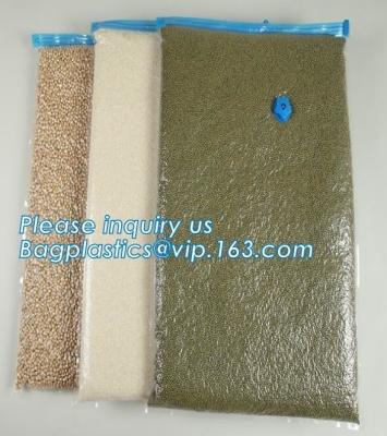 China deflatable storage bags, stackable cube vacuum sealed storage tote box for bedding, vacuum storage bag with canvas box f for sale