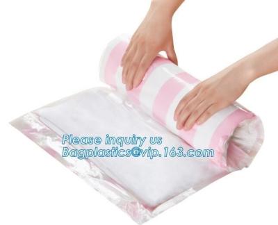 China Bedding Use and PE Plastic Type home storage space saver bags, saving vacu seal bags for clothing use, blankets Use vacu for sale
