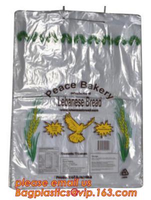 China FDA Approved Plain Wicket Bags Bread Micro Perforated Plastic Bag,PE wicket block header bag,bakery bread bag bagease pa for sale