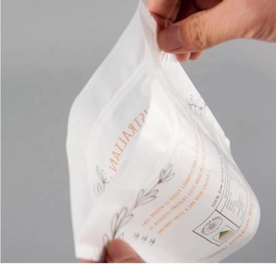 El almidón de maíz abonable laminó la bolsa abonable de empaquetado biodegradable del almidón de maíz del bolso PBAT del PLA del bolso con el labio