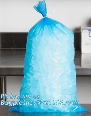 China LDPE ice cubes packing carry out bags, insulated dry cold ice bag/Transparent LDPE Wicket bag, ice cube bags, BAGEASE for sale
