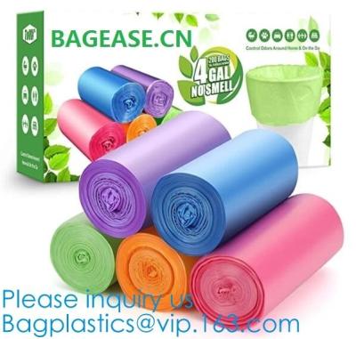 China Promotional Disposable T-Shirt 100% Biodegradable Garbage Bags, Customized Compostable EPI D2W PLA Corn Starch 100% OXO for sale