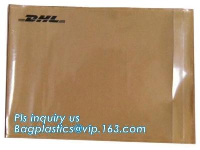 China Fedex Packing List Courier Envelope Mail Bag, A5 size packing list kraft envelope courier bag, invoice waterproof packin for sale