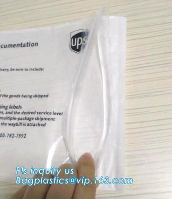 China Self-Seal Security Document Packing List, UPS TNT express invoice packing list envelope, enclosed envelope/ waybill bag for sale