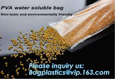 100% detergente líquido soluble en agua respetuoso del medio ambiente de Pva de la fabricación de China, solub respetuoso del medio ambiente del agua del bolso soluble del lavadero