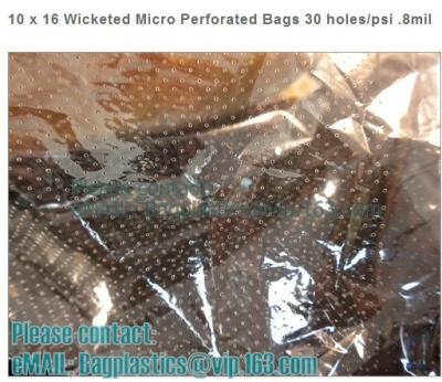Los bolsos de la perforación de BOPP, micrófono de Wicketed perforaron los bolsos, bolsos de la panadería, bolsos de Bopp, pan perforado micro P de la tostada de los bolsos del pan