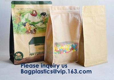 Soporte laminado impresión del oro para arriba con la bolsa del papel de aluminio de la cremallera, comidas orgánicas/cosméticos/alimentos para niños orgánicos/empaquetado del café