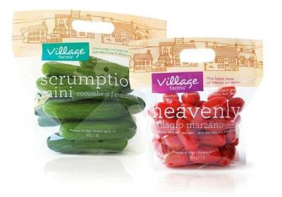 bolso del resbalador de la cerradura de la cremallera de la cremallera de la verdura que embala y de la fruta, uvas verdes que empaquetan el bolso con el resbalador/las uvas que embalan el bolso/Plasti